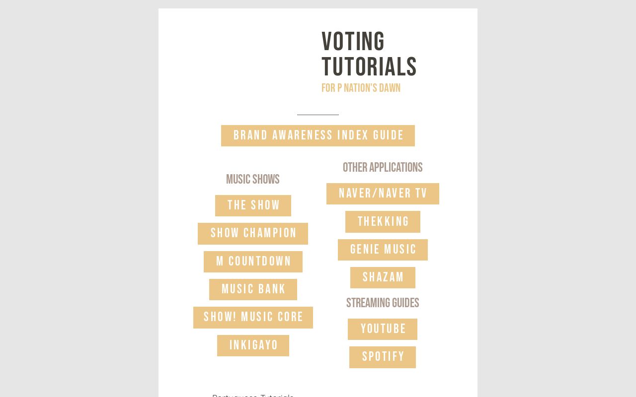 Voting Tutorials